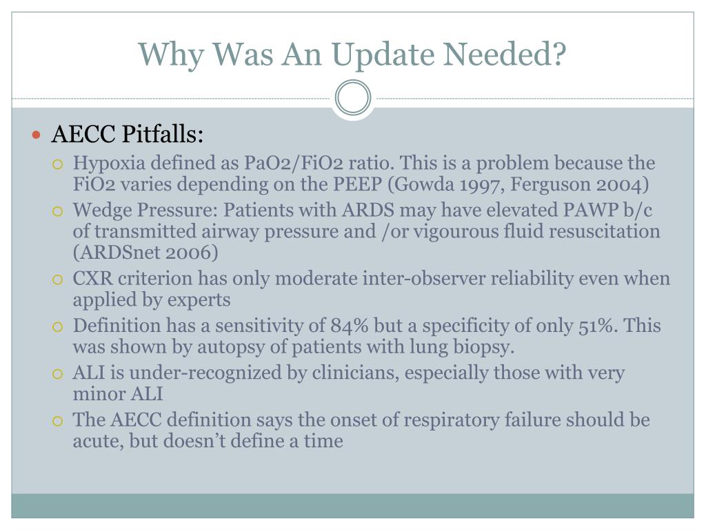 PPT - Acute Respiratory Distress Syndrome: The Berlin Criteria An ...