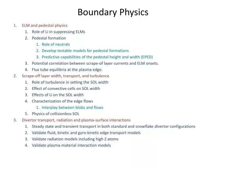 PPT - Boundary Physics PowerPoint Presentation, free download - ID:1977515