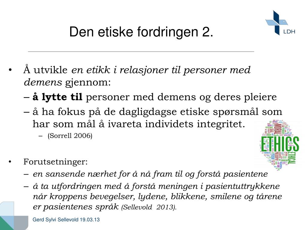 PPT - Demens og ernæring – etiske utfordringer PowerPoint Presentation ...