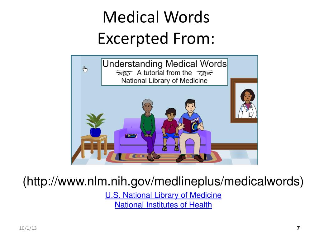 PPT - Medical Words and Word Parts PowerPoint Presentation, free ...