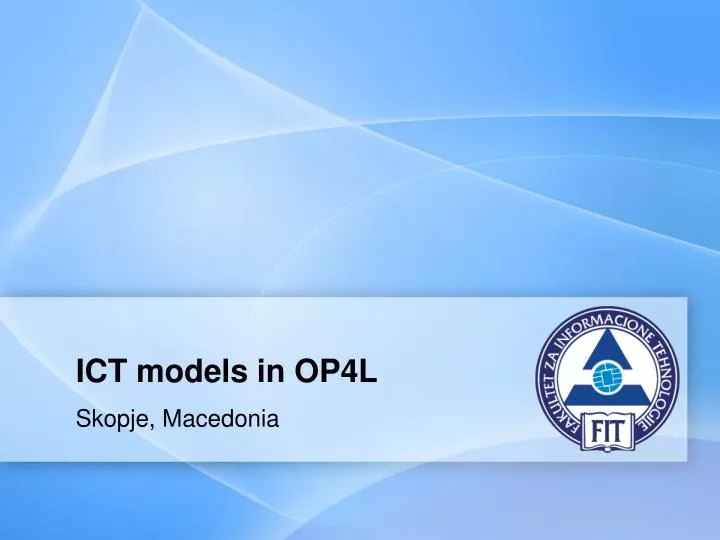 PPT - ICT models in OP4L PowerPoint Presentation, free download - ID ...