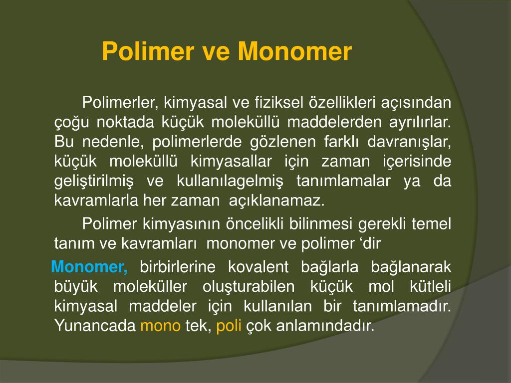 PPT - Polimerlerin Tarihsel Gelişimi PowerPoint Presentation, free ...