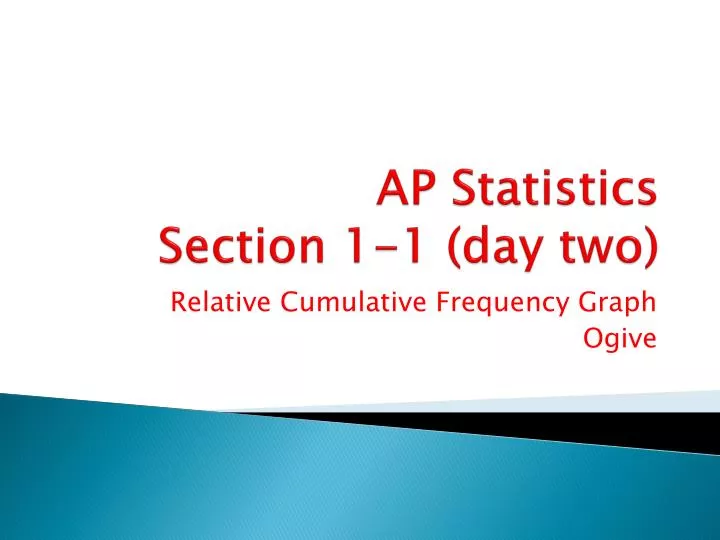 PPT - AP Statistics Section 1-1 (day two) PowerPoint Presentation, free download - ID:1979632
