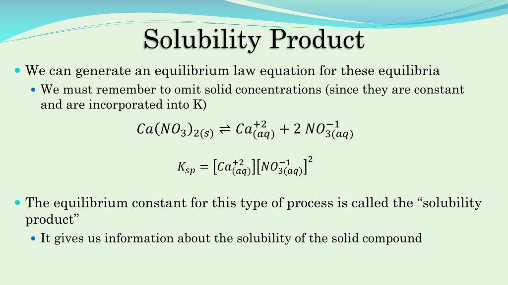 Ppt Solubility Product Powerpoint Presentation Free Download Id