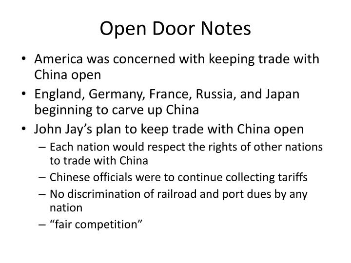 Door Notes John Hay u0027s Open Door Notes Paved The Way For Greater Door Notes John Hay u0027s Open Door Notes Paved The Way For Greater