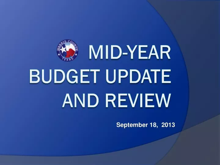 PPT - Mid-Year Budget Update and Review PowerPoint Presentation, free ...