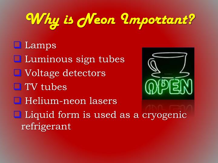 PPT - What is Neon ? PowerPoint Presentation - ID:1980229