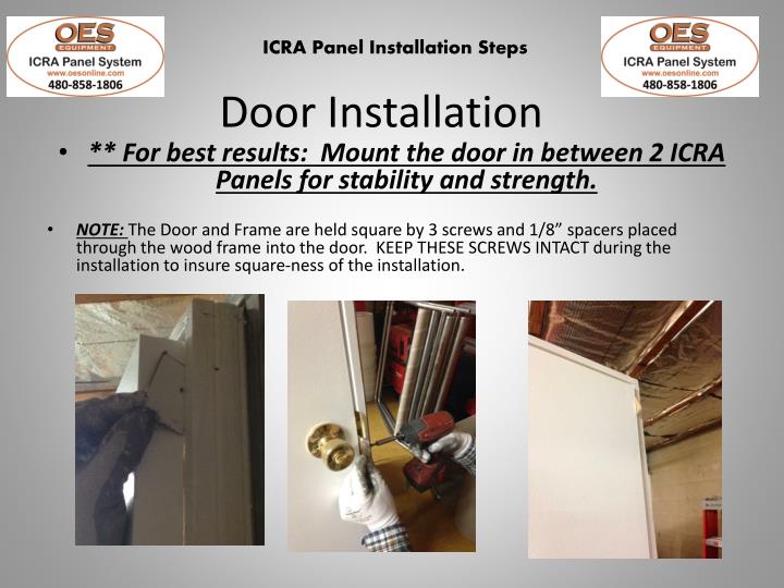 PPT - ICRA Panel System Installation Instructions PowerPoint ...