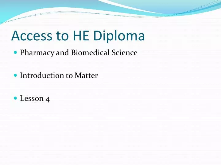 PPT - Access to HE Diploma PowerPoint Presentation, free download - ID ...
