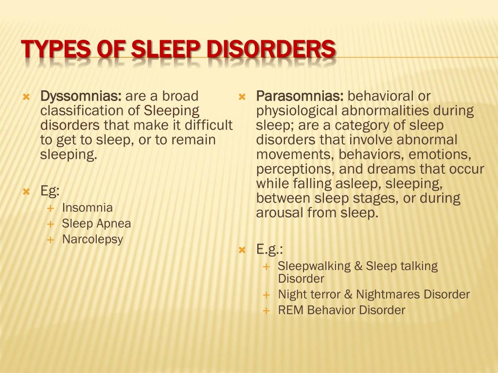 Ppt Sleep Disorders Powerpoint Presentation Free Download Id 1981201
