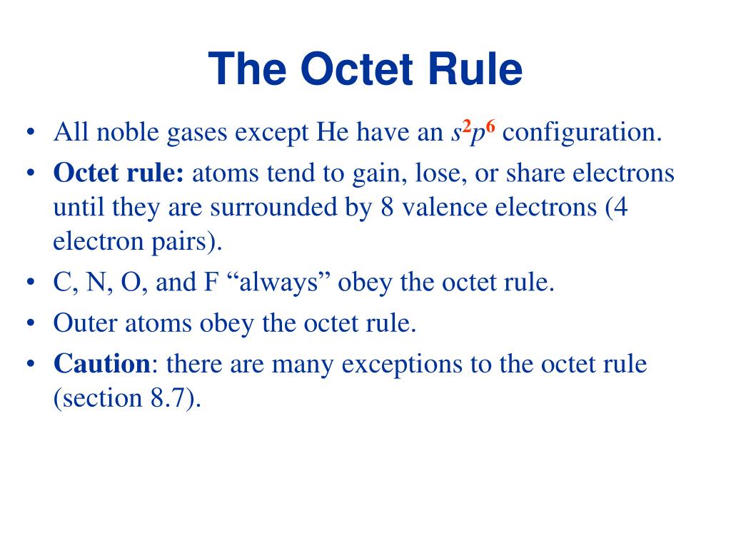 PPT - 8.1 Chemical Bonds, Lewis Symbols, and the Octet Rule PowerPoint ...