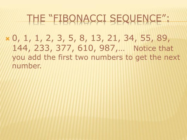PPT - The Fibonacci Sonnet PowerPoint Presentation - ID:1982219