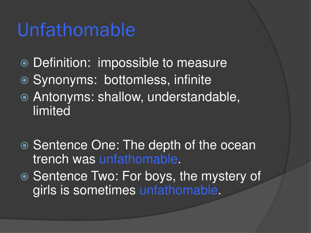 PPT - Beneath Blue Waters Vocabulary PowerPoint Presentation, free ...