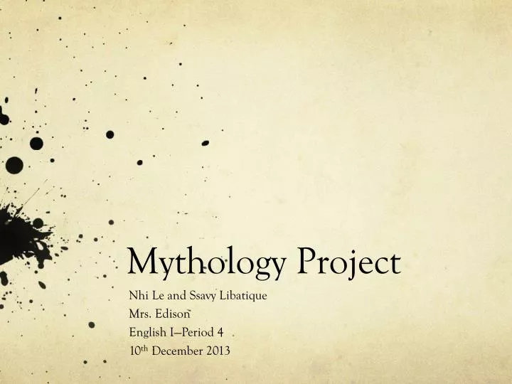 PPT - Mythology Project PowerPoint Presentation, free download - ID:1982919