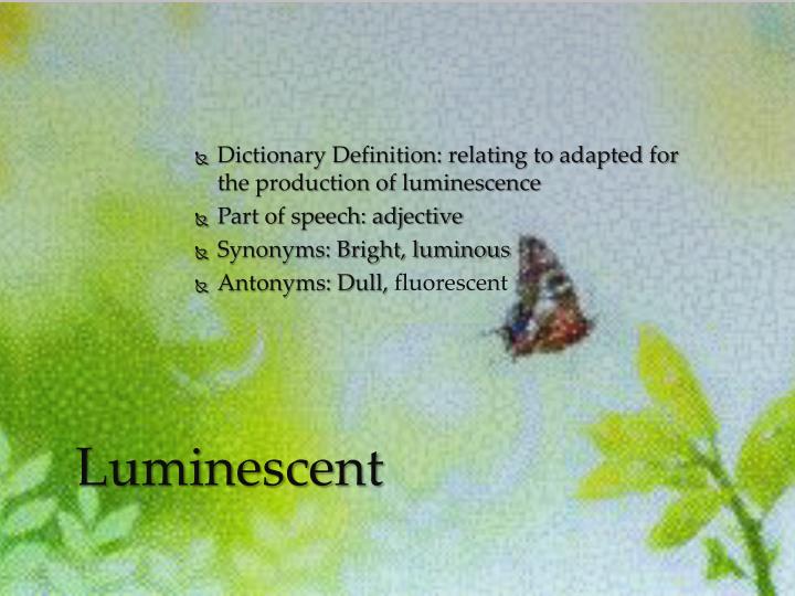 PPT - Luminescent and Oblivion PowerPoint Presentation - ID:1983374