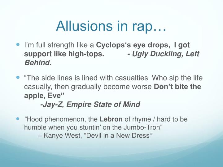 PPT - Allusion PowerPoint Presentation - ID:1984011
