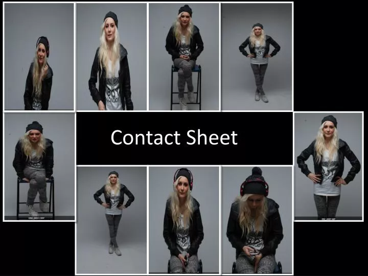 PPT - Contact Sheet PowerPoint Presentation, free download - ID:1984342