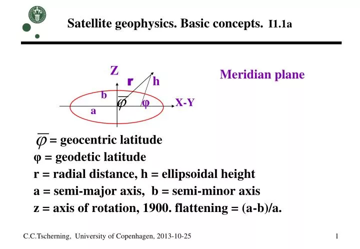 PPT - Satellite geophysics. Basic concepts. I1.1a PowerPoint ...
