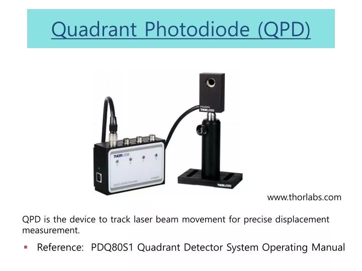 PPT - Quadrant Photodiode (QPD) PowerPoint Presentation, free download ...