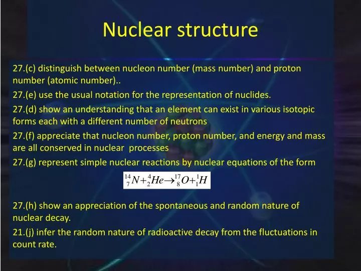 PPT - Nuclear structure PowerPoint Presentation, free download - ID:1985146