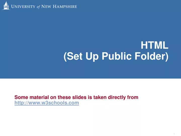 PPT - HTML (Set Up Public Folder) PowerPoint Presentation, free ...