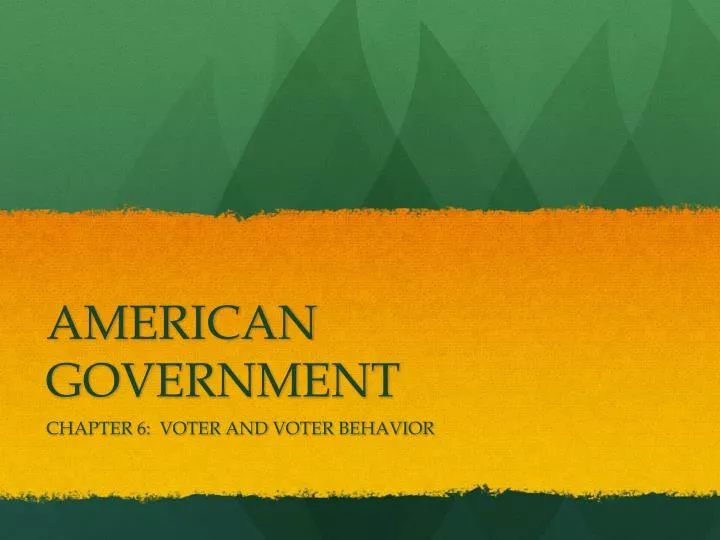 PPT - AMERICAN GOVERNMENT PowerPoint Presentation, free download - ID ...