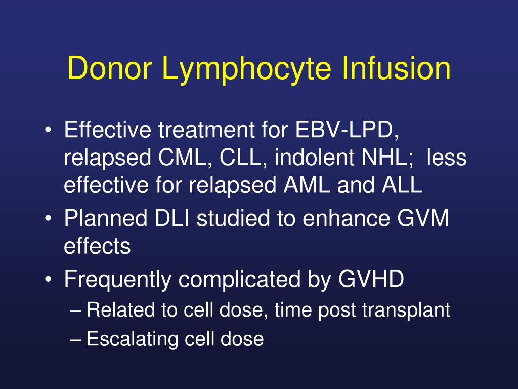 PPT - Cellular Immune Therapy with Allogeneic Stem Cell Transplantation ...