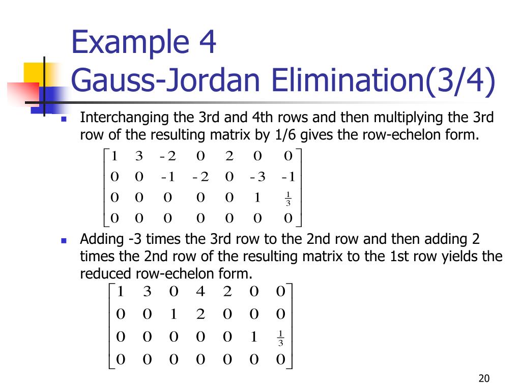 Ppt 1 2 Gaussian Elimination Powerpoint Presentation Free Download