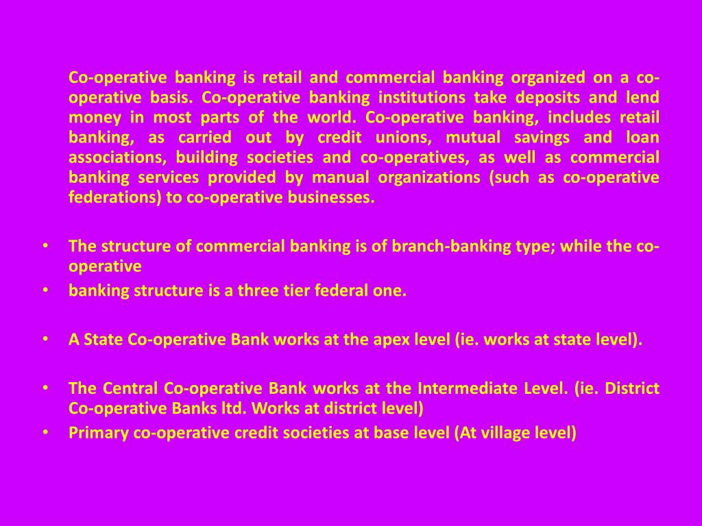 PPT - CO-OPERATIVE BANKING IN INDIA PowerPoint Presentation, free ...