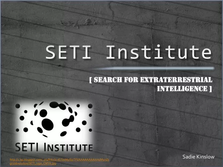 PPT - SETI Institute PowerPoint Presentation, free download - ID:1987460