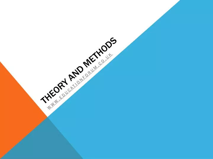 PPT - Theory and Methods PowerPoint Presentation, free download - ID ...