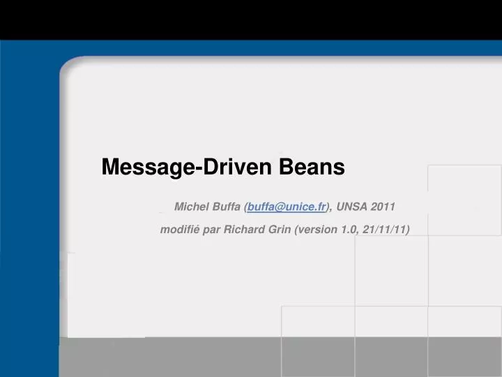 PPT - Message-Driven Beans PowerPoint Presentation, free download - ID ...