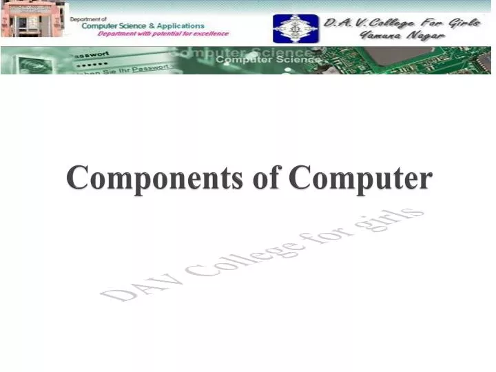 PPT - Components of Computer PowerPoint Presentation, free download ...