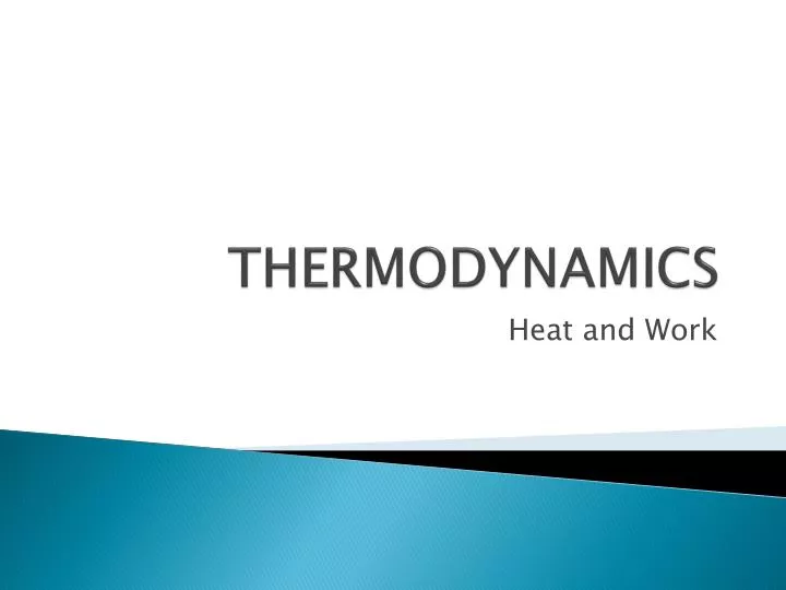 PPT - THERMODYNAMICS PowerPoint Presentation, free download - ID:1988173