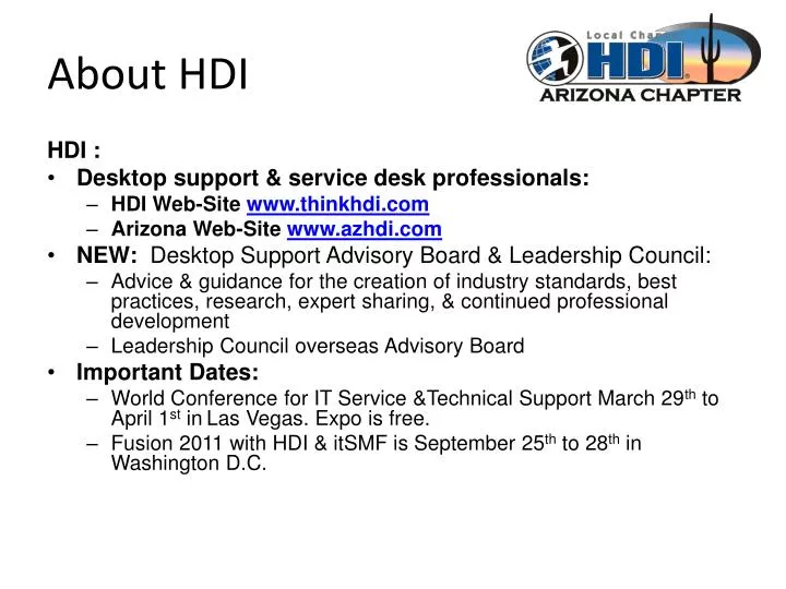 PPT - About HDI PowerPoint Presentation, free download - ID:1988500