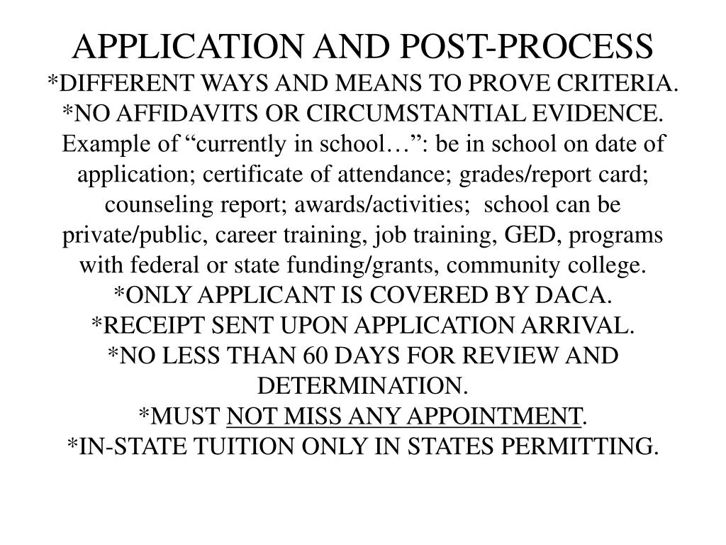 PPT - DEFERRED ACTION FOR CHILDHOOD ARRIVALS (DACA) AKA DREAM ACT 101 ...