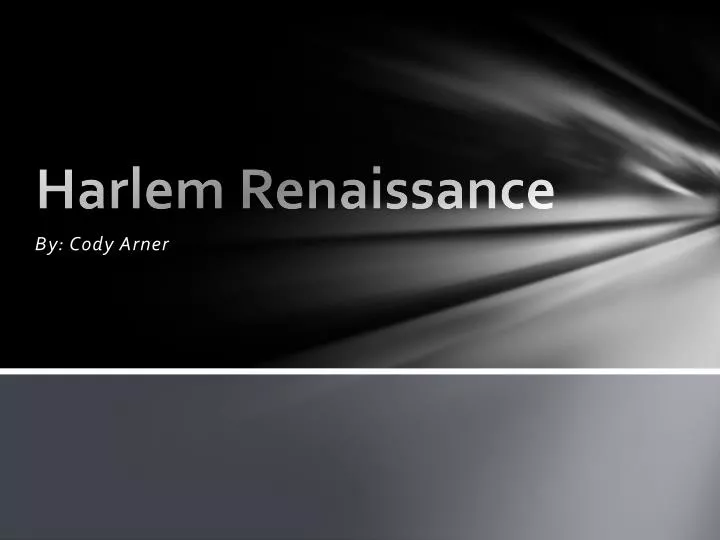 PPT - Harlem Renaissance PowerPoint Presentation, free download - ID ...
