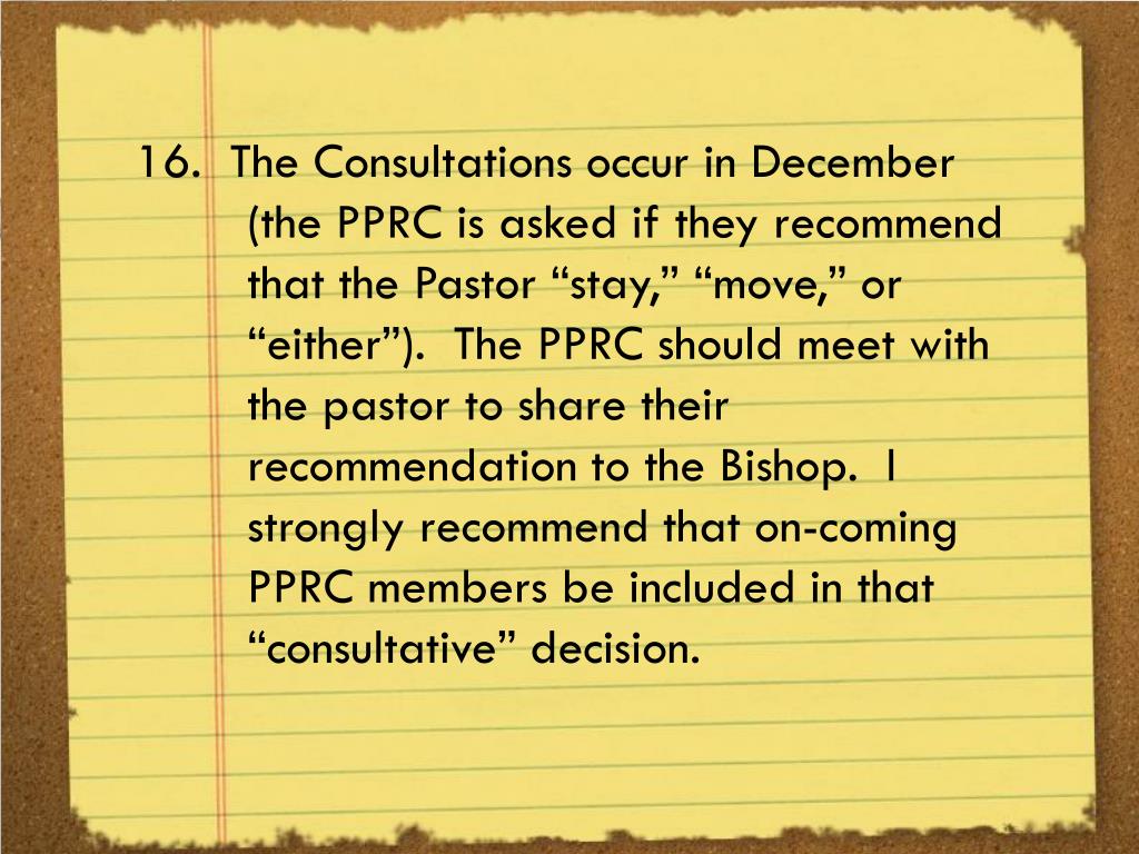 PPT - 21 Steps to a Vital Pastor/Parish Relations Committee Rev ...