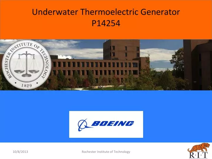 PPT - Underwater Thermoelectric Generator P14254 PowerPoint ...
