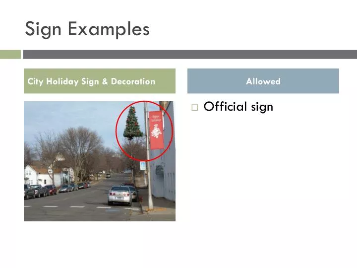 PPT - Sign Examples PowerPoint Presentation, free download - ID:1989759
