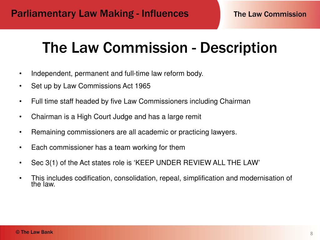 PPT - Influences on Parliamentary Law Making PowerPoint Presentation ...