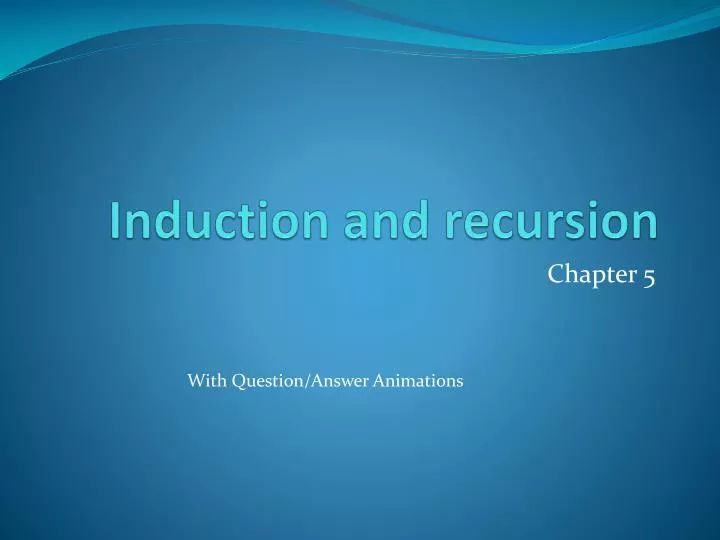 Ppt Induction And Recursion Powerpoint Presentation Free Download 1671