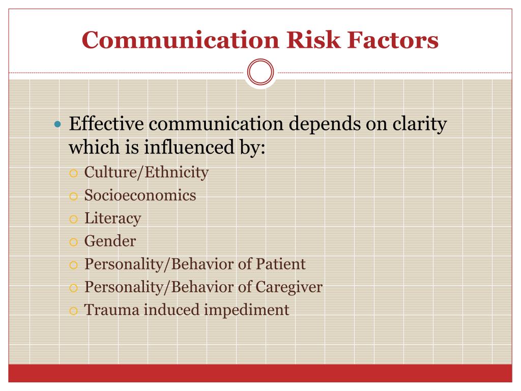 PPT - BRIDGING PATIENT – CAREGIVER COMMUNICATION IN THE HOSPITAL ...