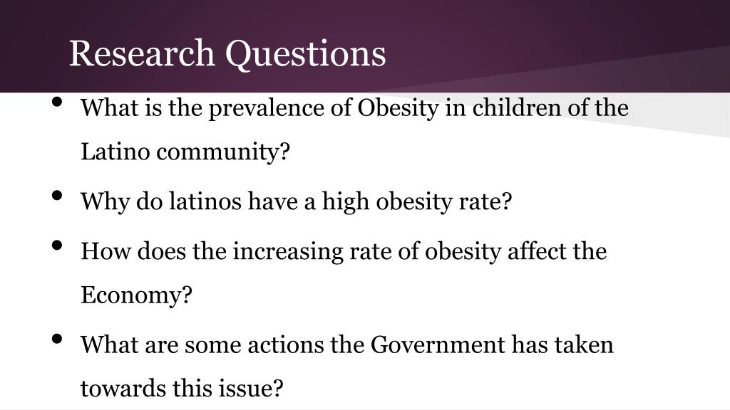 PPT - Childhood Obesity and its impact on the Latino community ...