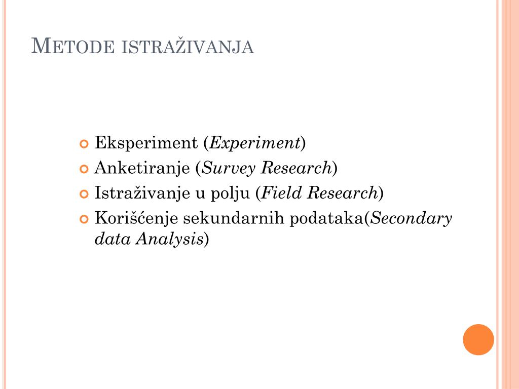 PPT - Metodi i tehnike naučnog istraživanja i analize PowerPoint ...