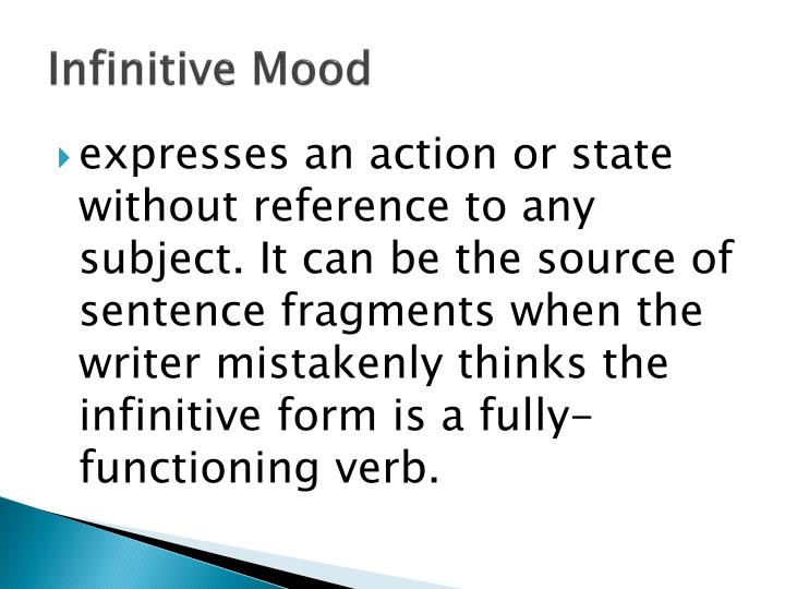 PPT - Verbs: Mood and Verbals PowerPoint Presentation - ID:1992424