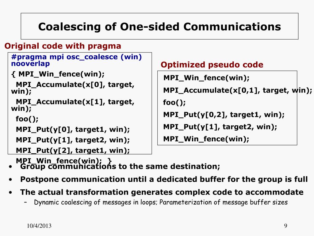Ppt Enhancing Performance Portability Of Mpi Applications Through Annotation Based