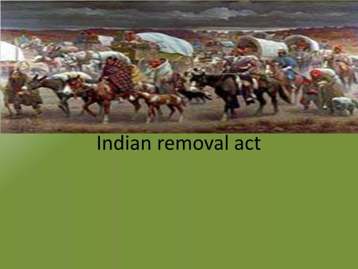 PPT - Indian removal act PowerPoint Presentation, free download - ID ...