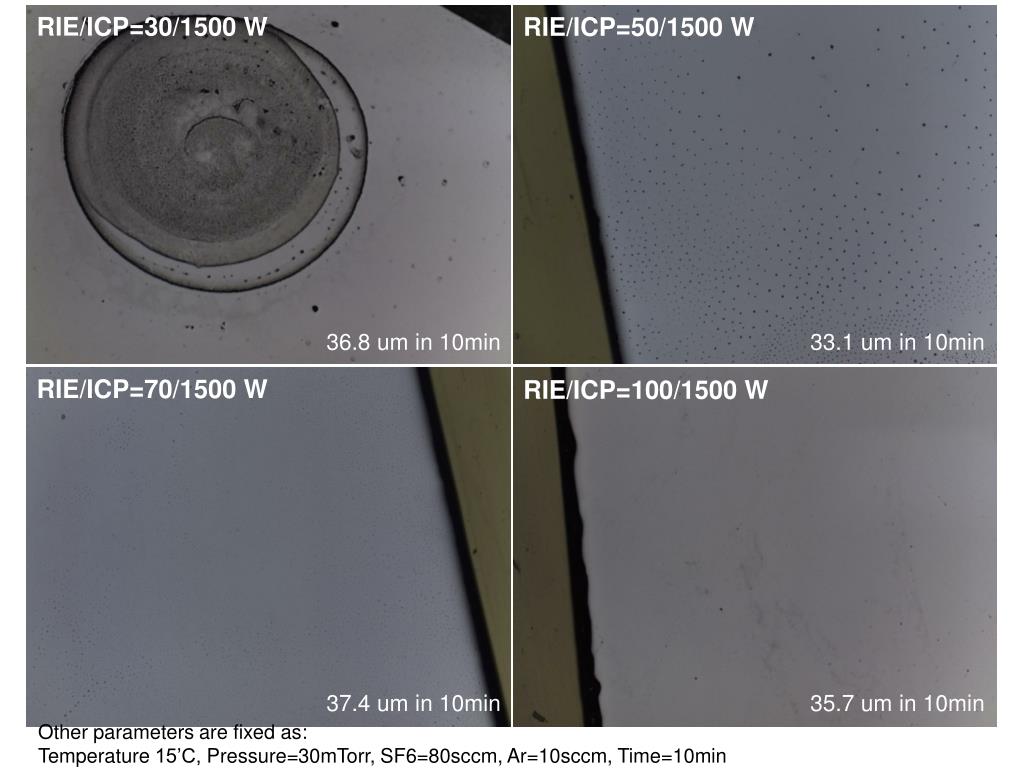 PPT - RIE/ICP=30/1500 W PowerPoint Presentation, free download - ID:1993064