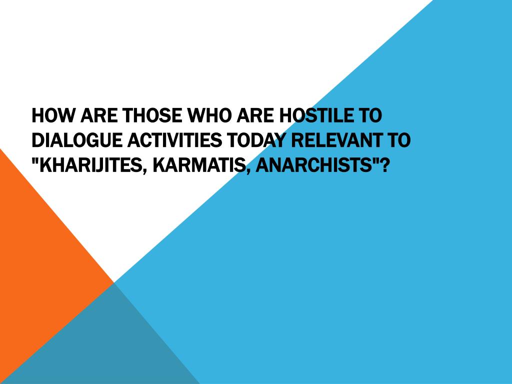 PPT - Understanding Extremist Groups: Kharijites, Karmatis, Anarchists ...